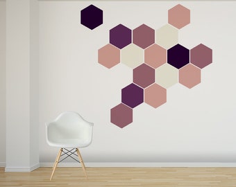 Geometric wall decal | Etsy