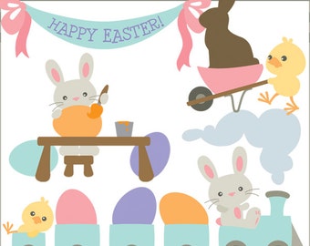 Easter Clipart Spring Sheep Personal and Limited Commercial