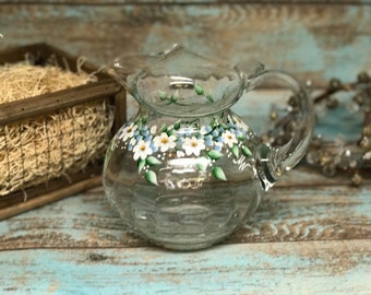 Hand blown pitcher | Etsy