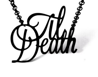 Til Death Do Us Part heart skull with anchor sculpture