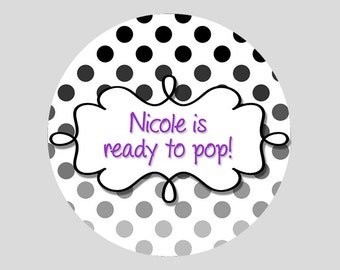 Polka dot labels | Etsy