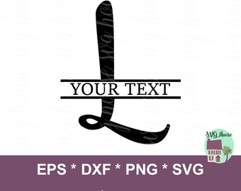 Split letter l svg | Etsy