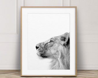 Lion print | Etsy