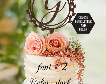 G cake topper | Etsy