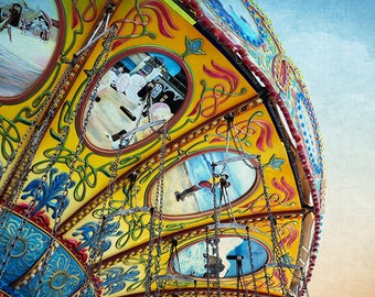 Swing Ride Circus Art Carnival Swing Print Carnival Swing