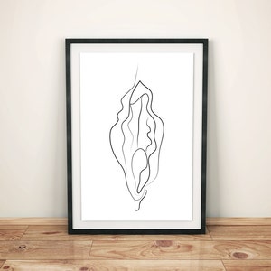 Vulva drawing | Etsy