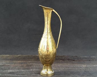 Brass pitcher | Etsy