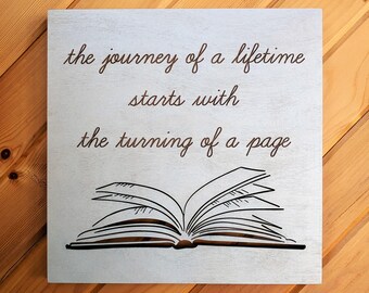 Library wall art | Etsy