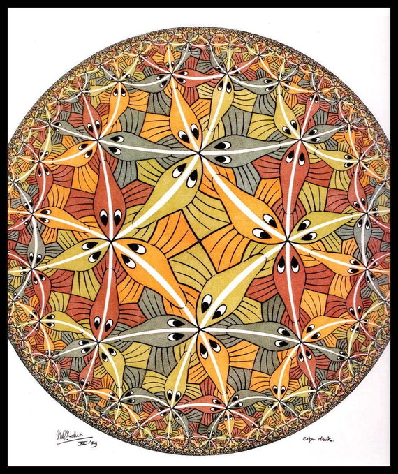 M C Escher Print Escher Art Circle Limit III