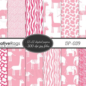 Jungle digital paper | Etsy