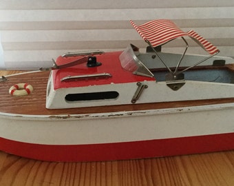 Vintage toy boat | Etsy