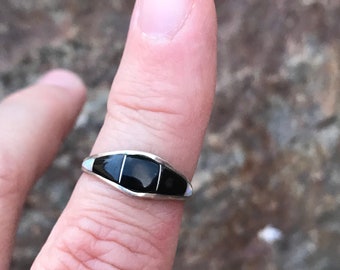 Vintage onyx ring | Etsy