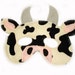 Children's COW Farm Animal Felt Mask