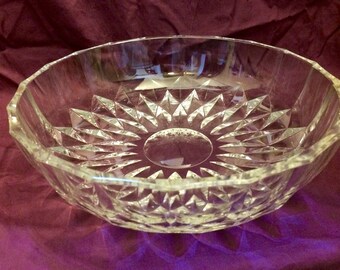 Heavy crystal bowl | Etsy