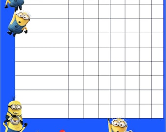 Customized Children's Chore Chart