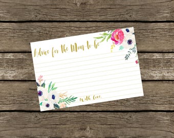 New mom advice card | Etsy