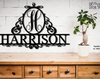 Monogram laser cut belly band regal elaborate design