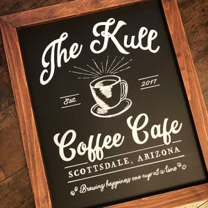 Coffee chalkboard | Etsy