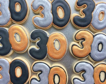 30th birthday cookie | Etsy