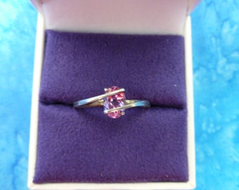 Pink stone ring | Etsy