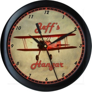 Airplane clock | Etsy