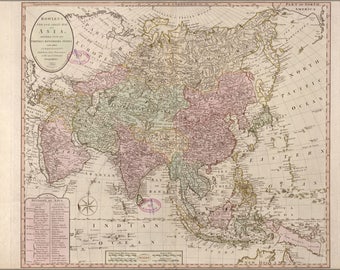 Map Of Asia From The 1600s 333 Japan India China India Persia