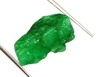 Uncut emerald | Etsy