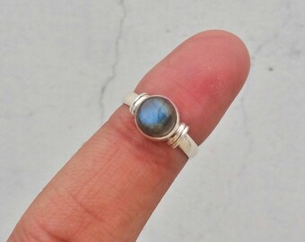 Labradorite ring | Etsy