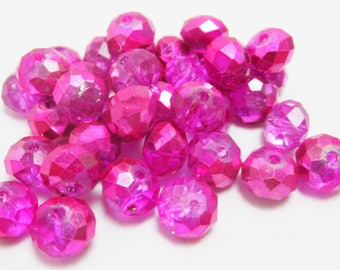 Pink glass gems | Etsy