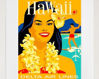Hawaiian wall decor | Etsy