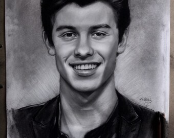 Shawn mendes drawing | Etsy