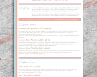Resume cover letter | Etsy