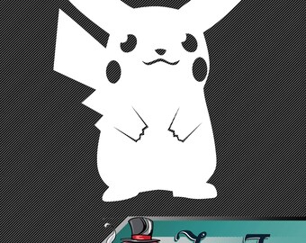 Pikachu decal | Etsy