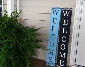 Outdoor welcome sign | Etsy