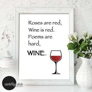 Roses are red poem | Etsy