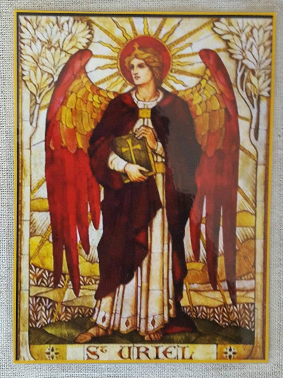 St. Uriel angel Archangel Uriel Archangel Uriel card
