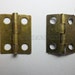 20 Pcs antique brass color metal hinges parliament hinges