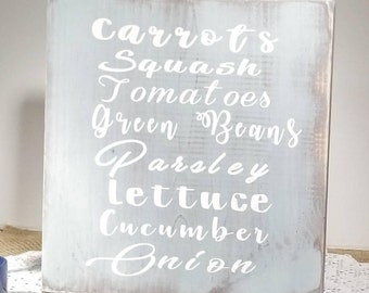 Vegetable sign | Etsy