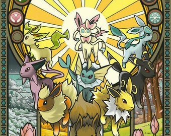 Eevee Evolution Stone Set Pokemon