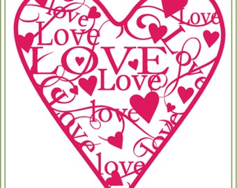 Heart SVG Glass block SVG Valentine Wedding vinyl cutting