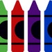 Crayons Wall Decal Custom Vinyl Art Stickers
