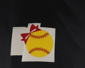 Softball decal | Etsy