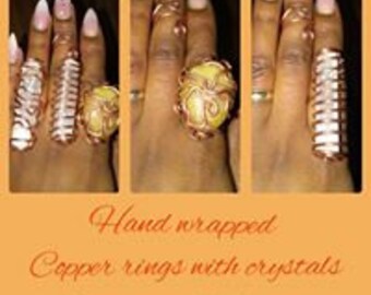 Subtle Wavy Rings in Twisted and Plain. Available in Copper