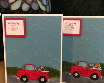 Truck birthday card | Etsy