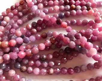 Natural ruby beads | Etsy