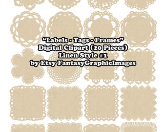 Clip art doily | Etsy