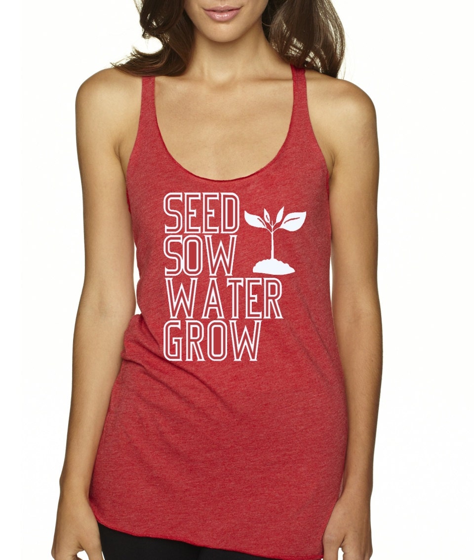 Gardening Tank Top Womens Vegetable Vegan vegetarian Shirt