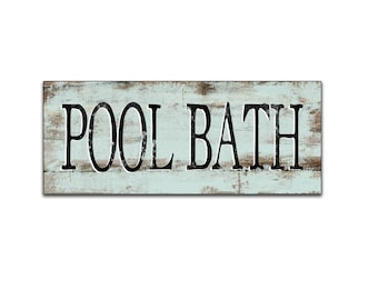 Custom pool sign | Etsy