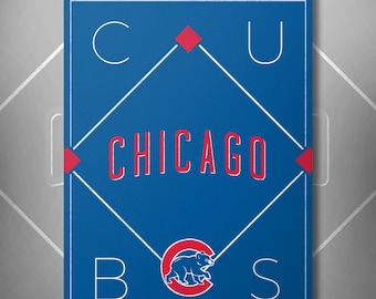 Cubs poster | Etsy
