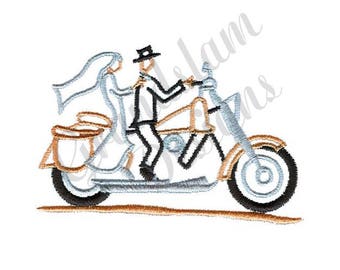 Biker embroidery | Etsy